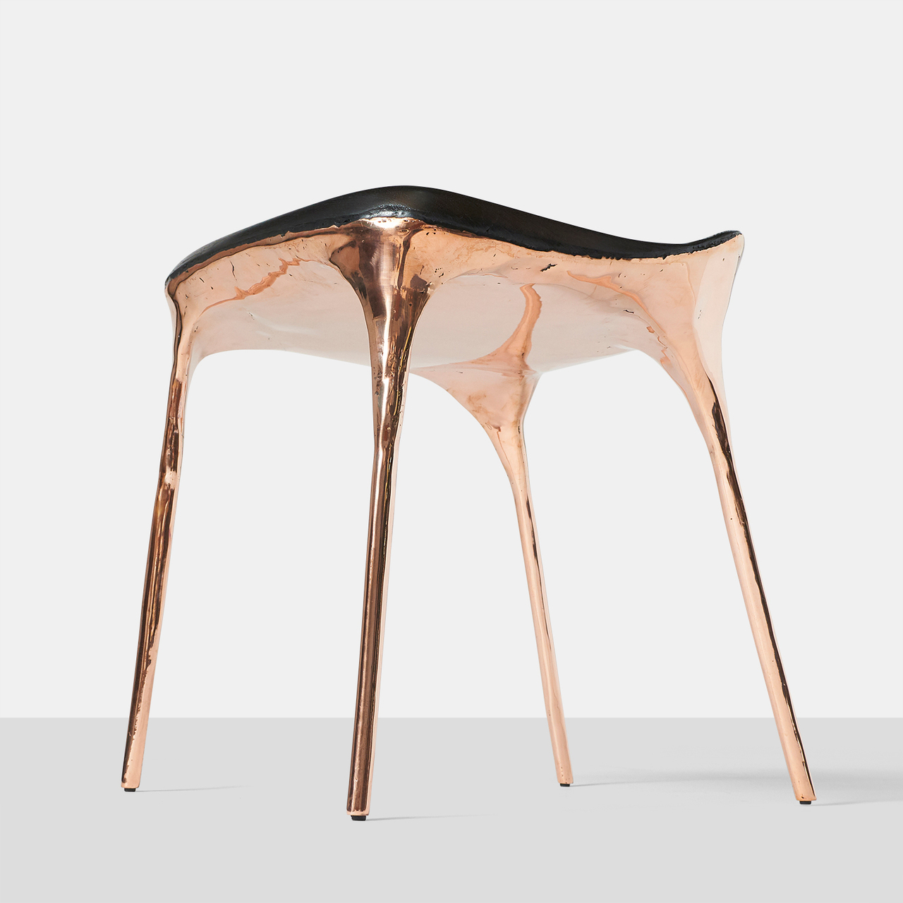 Copper Stool with Back by Valentin Loellmann – Almond and Company